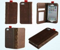 iPhone Leather Bookcase