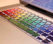 Rainbow Macbook Decals