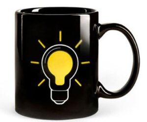 Light Bulb Heat Changing Mug