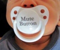 Mute Button Pacifier