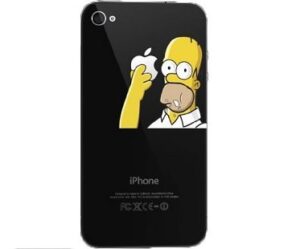 Homer Simpson iPhone Decal