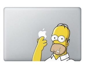 Homer Simpson Macbook Decal