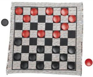 Jumbo Checkers Rug Game