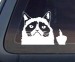 Grumpy Cat Car Decal