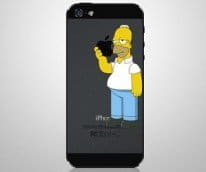 Homer Simpson iPhone Decal