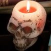 Bleeding Skull Candle
