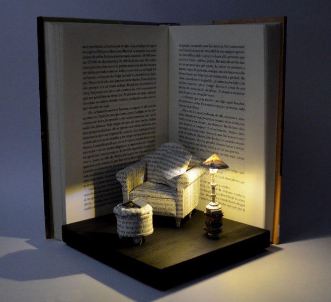 18 Incredible Pieces Of Book Art That Will Blow You Away