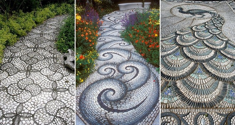 13 Beautiful Garden Pebble Paths That Will Make You Green With Envy