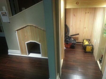 Turn Your Under Stairs Storage Area Into An Awesome Bed For Dogs