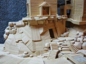 One Man Is Building A Toothpick City And It's Insane