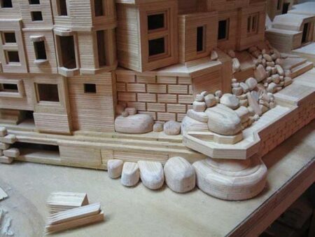 One Man Is Building A Toothpick City And It's Insane