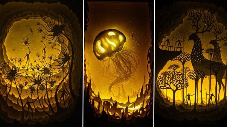 These Artists Create Stunning Paper Crafted Light Boxes That Will Blow ...