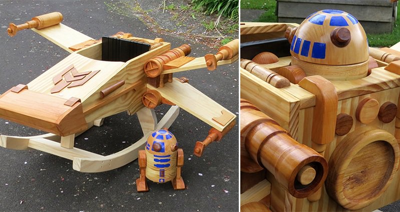 Steves Wooden Has Built An Awesome X-Wing Starfighter Inspired Ride-On ...