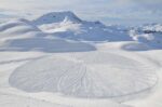 Artist Creates Phenomenal Snow Art That Look Like "Alien" Crop Circles