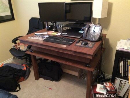 Watch As This Standard Desk Gets Turned Into An Awesome One