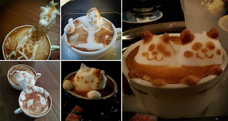 Kazuki Yamamoto Creates Really Cute 3D Latte Art