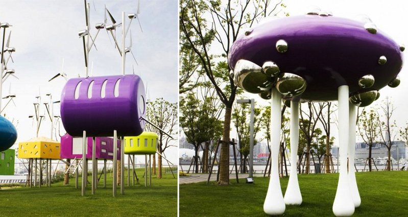 These Colorful Pavilions Are Brightening Up Shanghai