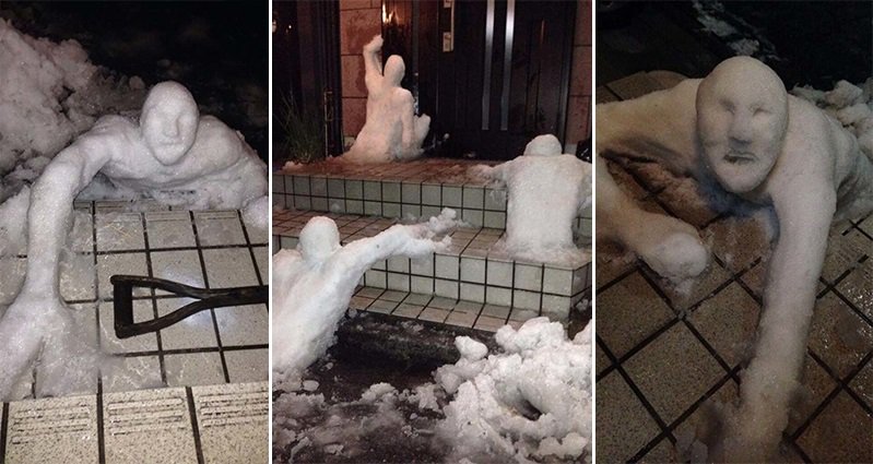 These Creepy Zombie Snowmen Are Sure To Make Your Skin Crawl