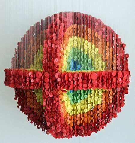 Augusto Esquivel Creates Beautiful Art Using Buttons