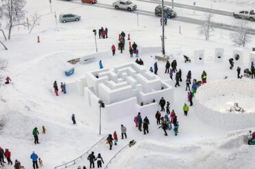 This Awesome Playground Is Made From Ice And Snow