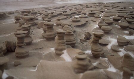 These Natural Sand Towers At Lake Michigan Look Like Something From Space