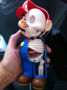 This Guy Opened Up His Super Mario Model And Built Him A Skeleton