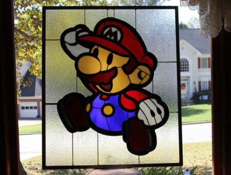 These Superhero And Video Game Themed Stained Glass Panels Are Just Amazing