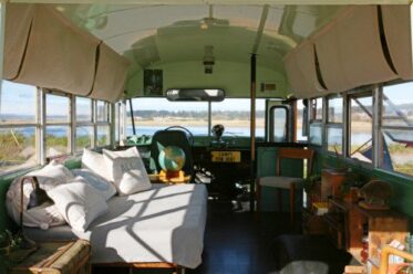 This Couple Transformed An Old School Bus Into Their Vacation Home