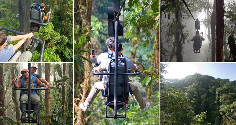 This Sky Bike In Ecuador Gives Riders Epic Views Of The Rainforest Below