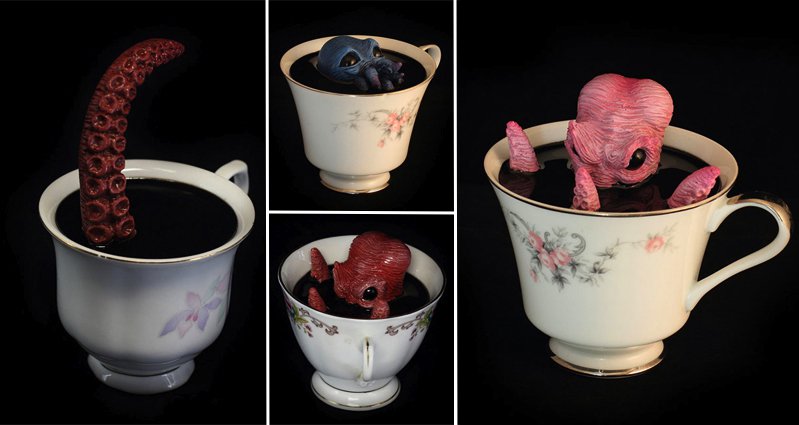 These Amazing Teacups Contain Mythical Sea Monsters
