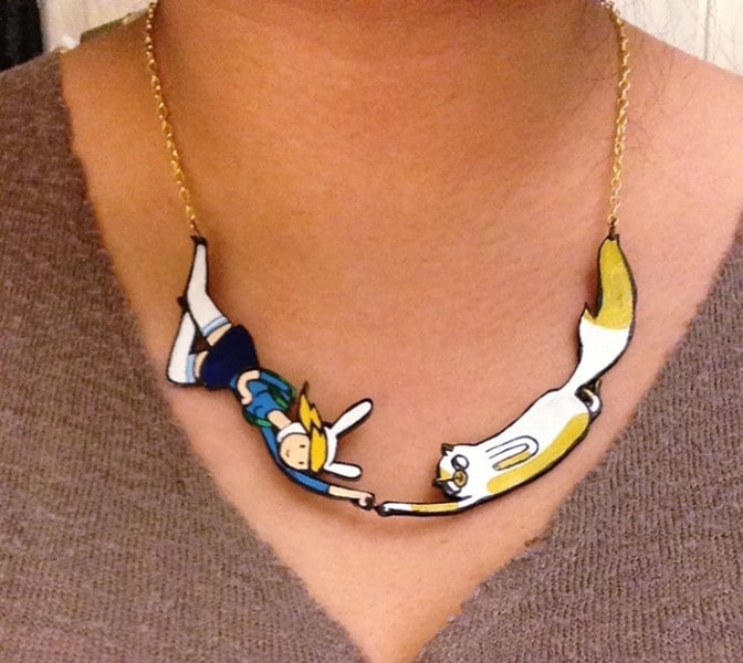 These Cool Adventure Time Necklaces Wrap Right Around Your Neck