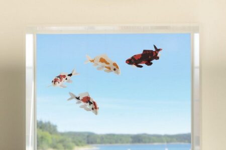 'Paperwolf' Have Created Awesome Paper Koi Fish That Appear To Dive In ...