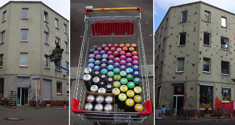 This Dull Building Was Transformed Into A Work Of Art