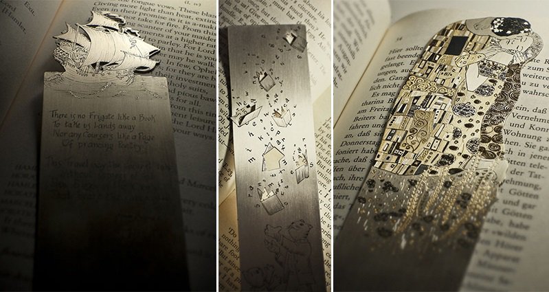These Intricately Hand-Carved Silver Bookmarks Are Created Without The ...