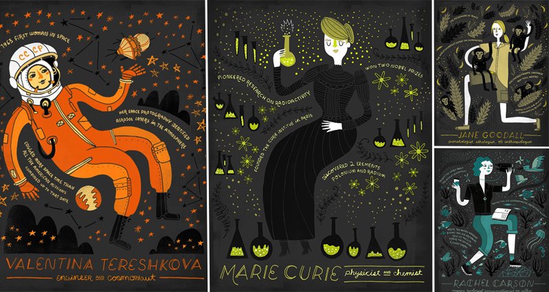 These Awesome Illustrations Celebrate Women In Science