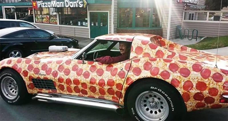 This Pepperoni Pizza Corvette Is Every Pizza Lovers Dream Car