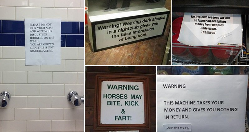14 Sarcastic Warning Signs That Will Have You Laughing Out Loud - Part 2