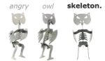 This Cute Owl Candle Reveals Its Skeleton When It Melts