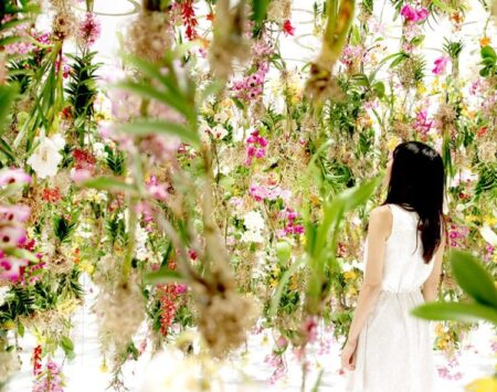 This "Floating Flower Garden" Art Instalation Is Jaw Droppingly Beautiful
