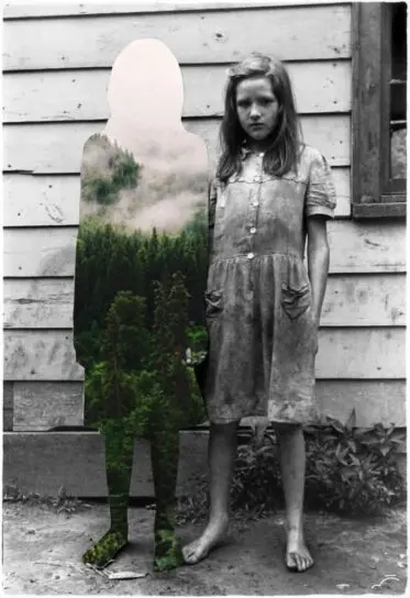 Artist Merve Ozaslan Takes Vintage Photos And Blends Them With Nature