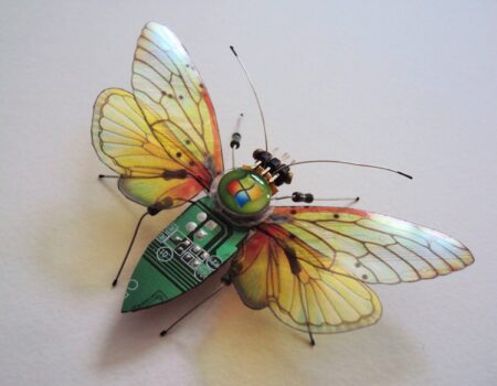 Awesome Winged Insects Made Out Of Computer Circuit Boards And Old ...