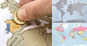 Travelers Will Love This Scratch-Off World Map That Lets You Track The ...