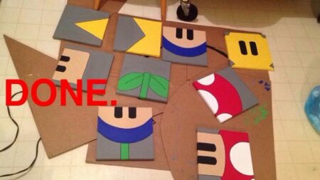Mindy Creates Awesome Super Mario Themed Wall Art That Any Geek Would Love