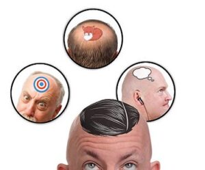 Bald Head Temporary Tattoos