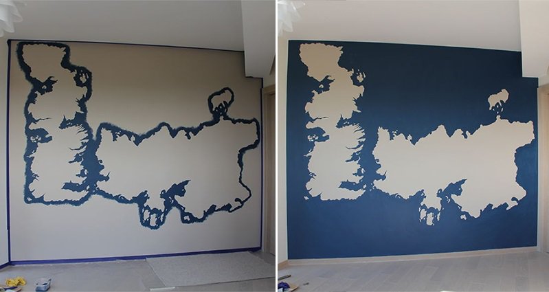 Games Of Thrones Fans Will Love This Amazing DIY Westeros Map Painted ...
