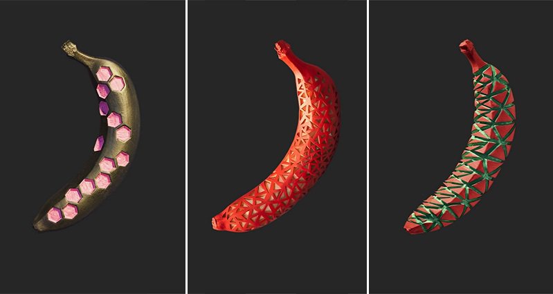 Dan Cretu Hand-Carves Awesome Geometric Patterns Into Bananas