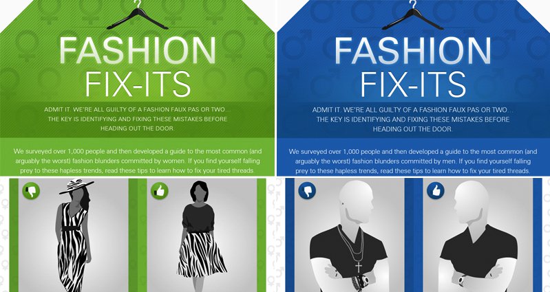 Learn How To Fix Common Fashion Faux Pas For Men And Women