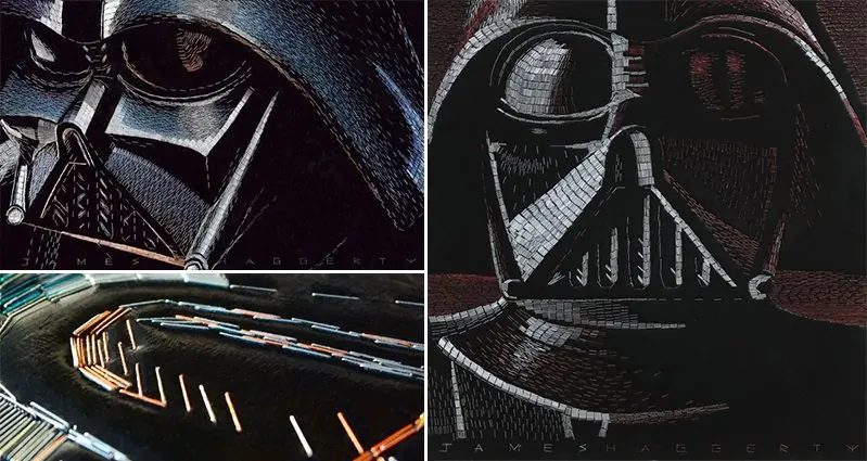 James Haggerty Creates Awesome Star Wars Staple Art Using Over 77,000 ...