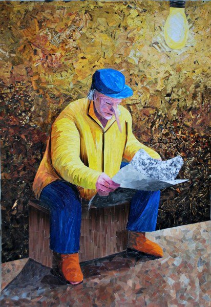 Albin Talik Creates Amazing Scrap Paper Paintings That Are So Good They ...