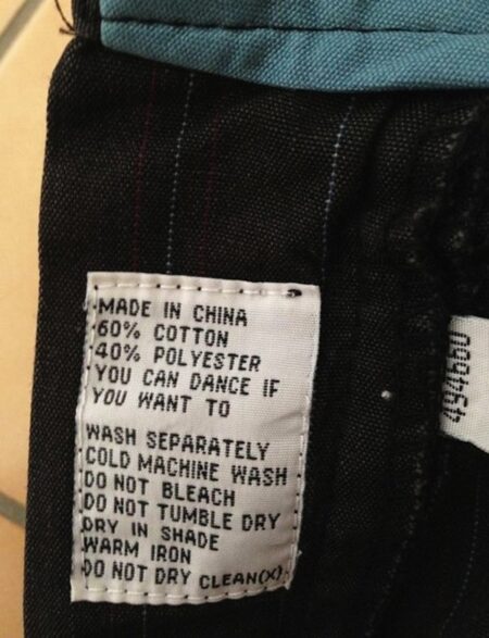 These 15 Hilarious Clothing Tags Will Make Your Day - Part 1